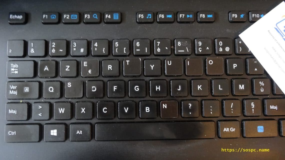 Des touches de votre clavier sont effacées : une solution. - SOSPC