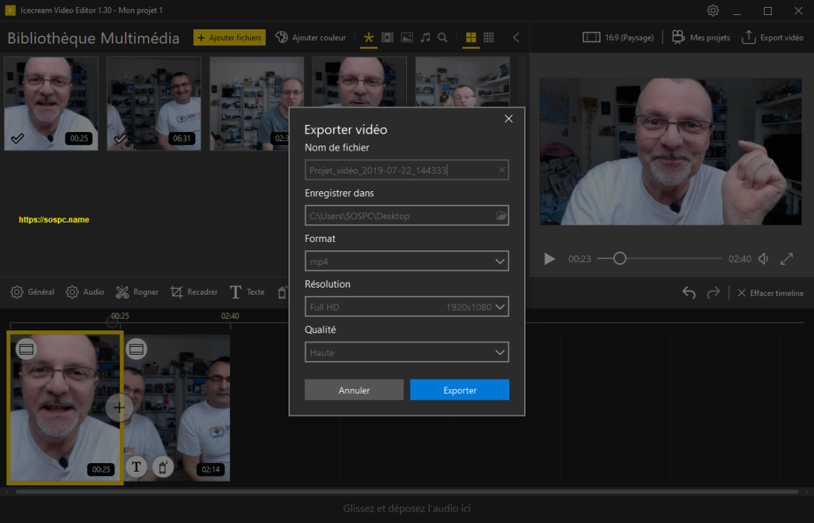 Icecream Video Editor : un logiciel de montage facile à utiliser. - SOSPC