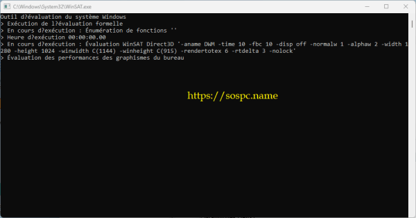 Retrouver l’indice de performance sous Windows 10 et 11 (v4.41) - SOSPC