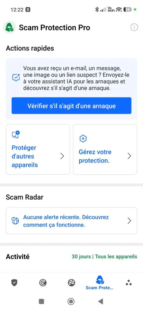 Bitdefender Mobile Security, par Config@33 - SOSPC